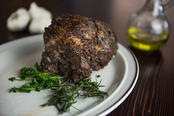 Braised Lamb with Rosemary Garlic