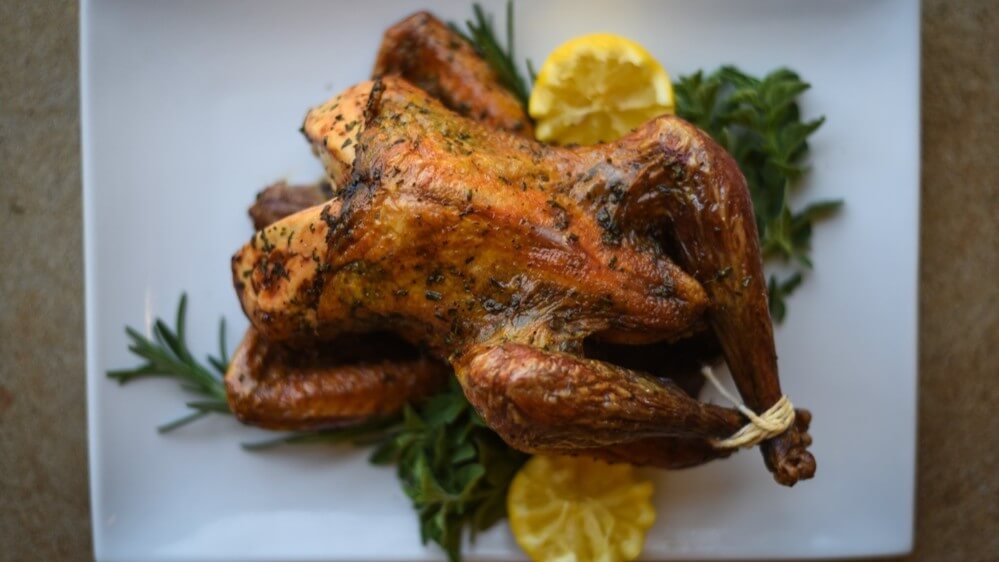 Slow-Roasted Whole Guinea Hen