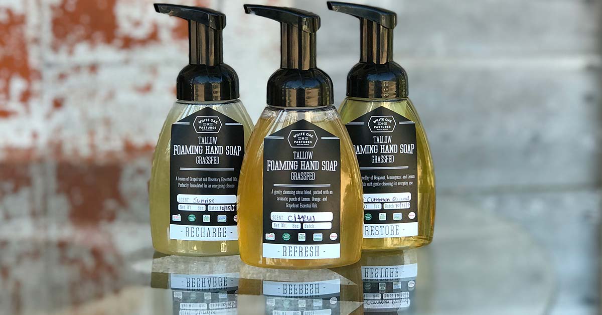 The World's First Foaming Tallow Soap